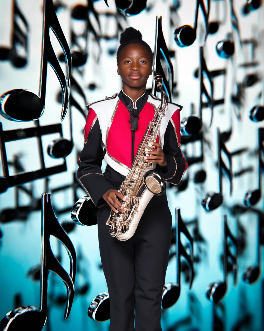 Floating Music Notes - Digital Background - Pixnub